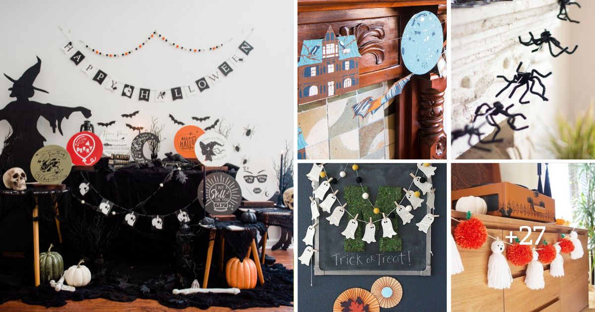 32 DIY Halloween Garland Ideas To Add Some Fright And Delight To Your Home