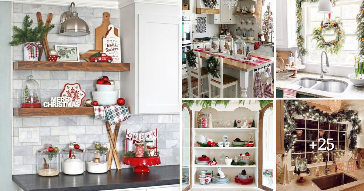 30 Amazing Christmas Kitchen Decor Ideas To Add Some Holiday Cheer