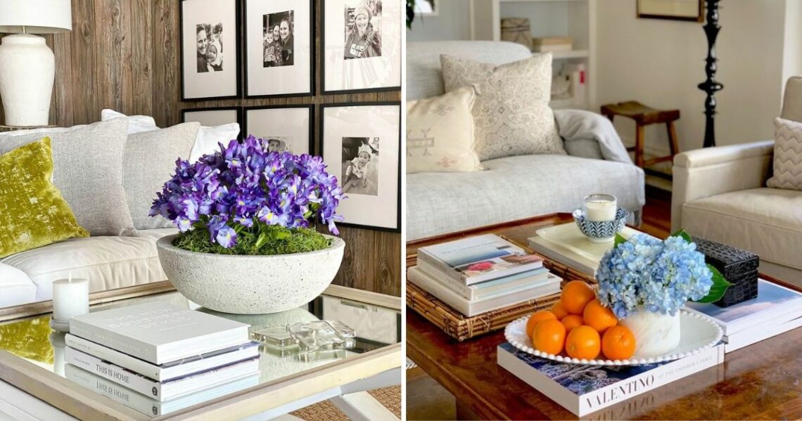 50 Coffee Table Decor Ideas That Will Dress Up Your Space In Minutes
