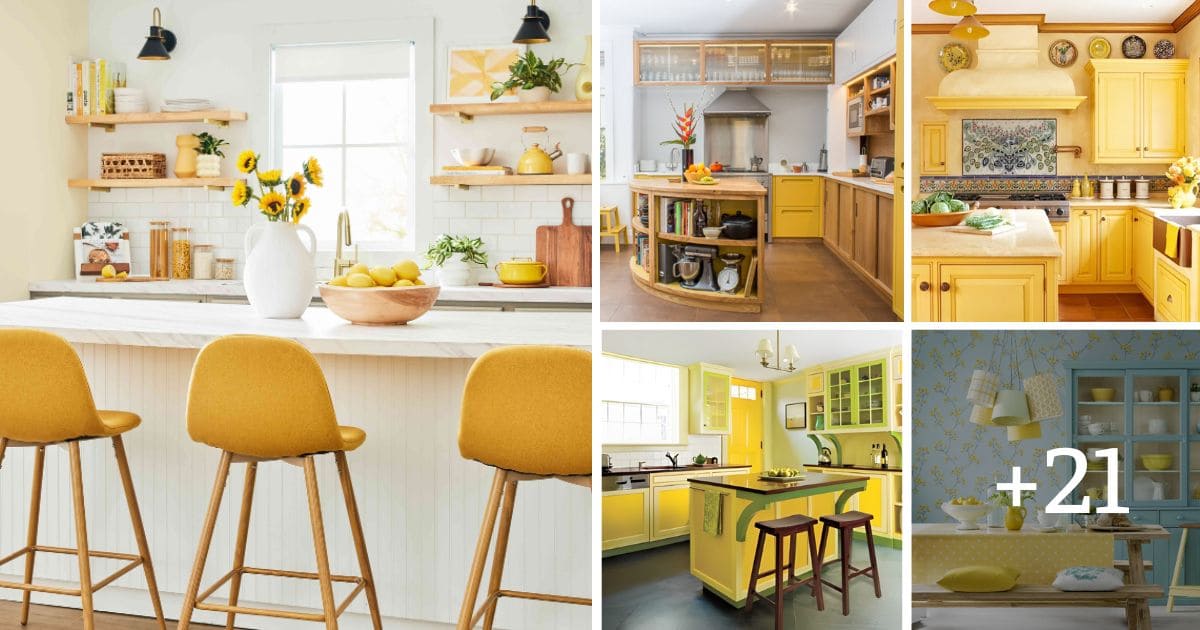 25 Must-try Collection of Yellow Kitchen Design Ideas