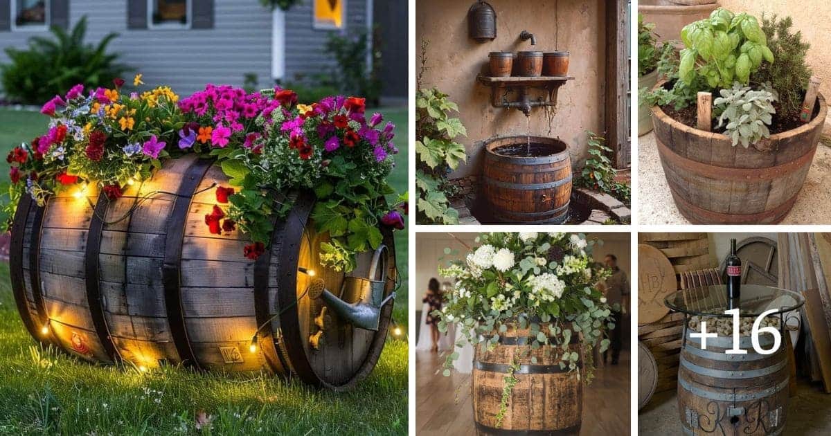 20 Creative Ways to Repurpose Old Wine Barrels for Stunning Decor