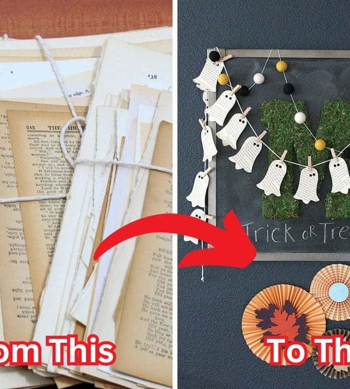 5 Steps to Create Your Own Spooky Book Page Ghost Garland