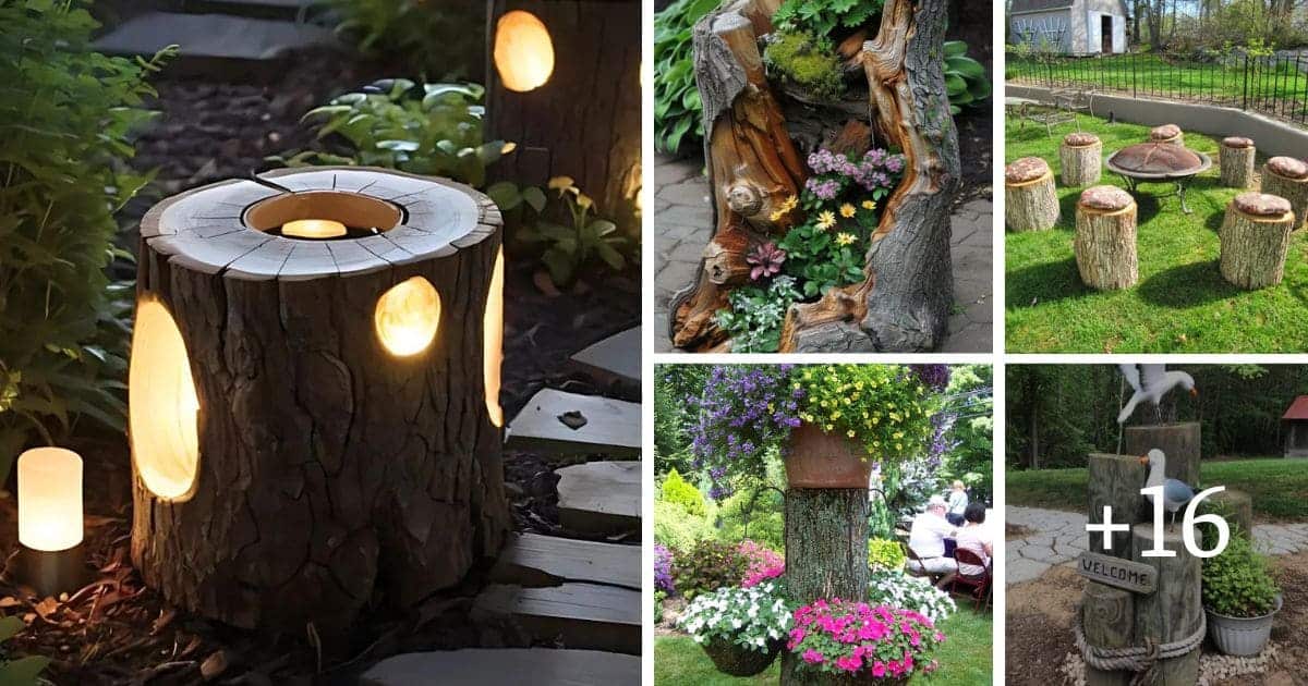20 Creative DIY Upcycled Tree Trunk Ideas You'll Want to Try