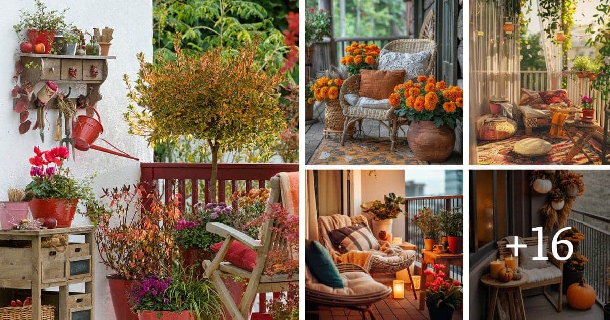 20 Gorgeous Fall Balcony Decor Ideas You Can Copy