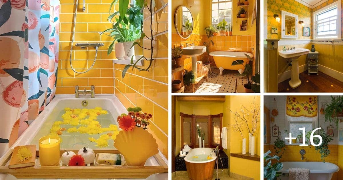20 Yellow Bathroom Ideas to Brighten Your Space