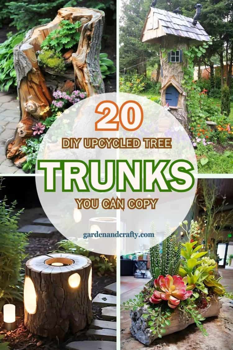 20 Creative DIY Upcycled Tree Trunk Ideas You'll Want to Try