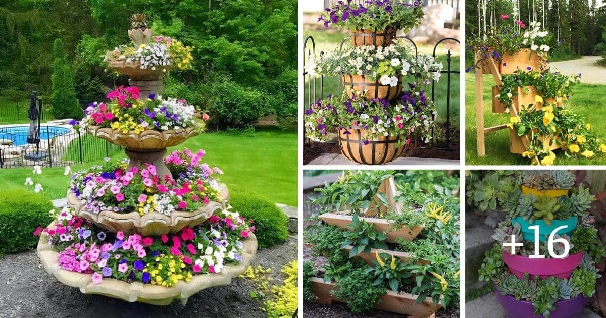 20 Stunning Tiered Planter Ideas to Elevate Your Garden Design