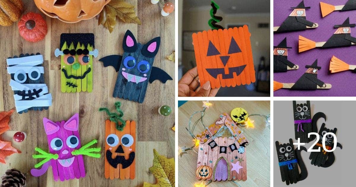 24 Spooky Halloween Popsicle Stick Craft Ideas You’ll Want to Try