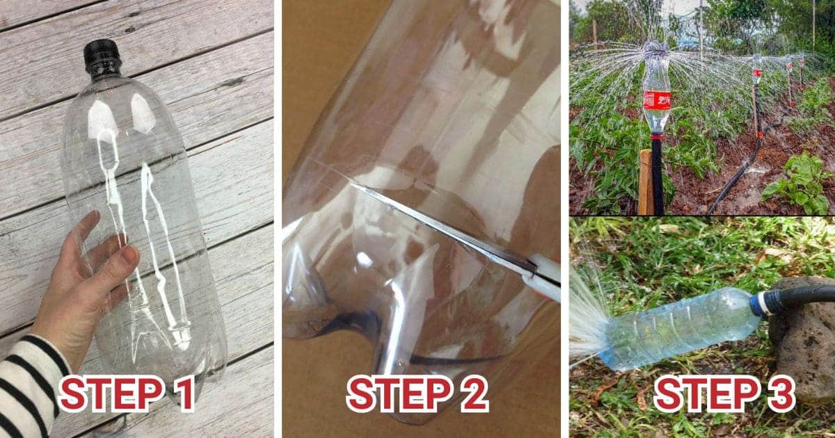 How to Turn Plastic Bottles Into a DIY Rotating Irrigation System
