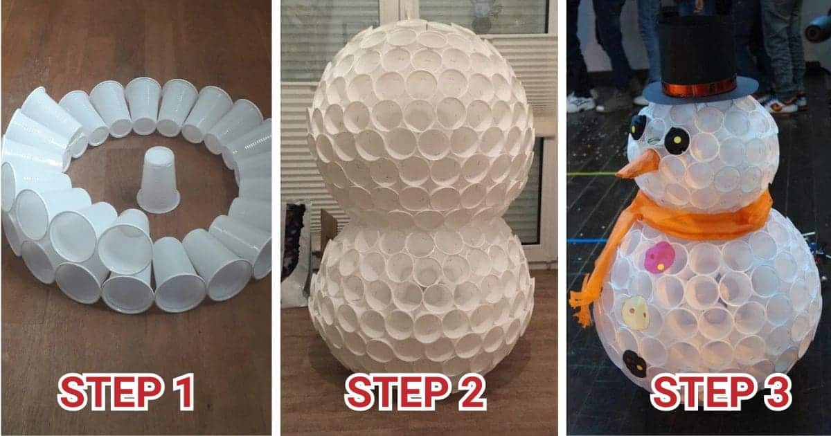 5 Simple Steps to Create Your DIY Plastic Cup Snowman