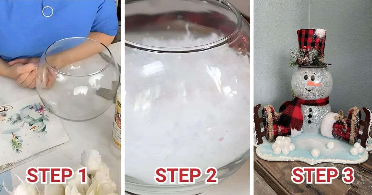 A Step-by-Step Guide to Crafting Snowman Fishbowl for Winter Decoration