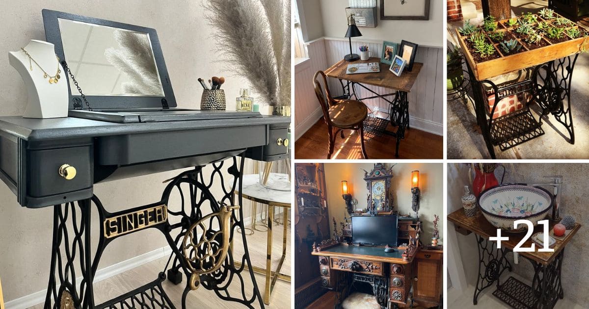 25 Impressive Upcycled Old Sewing Machine Ideas to Transform Your Home ...