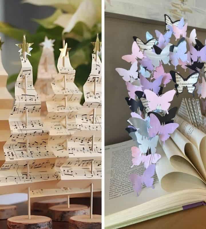 31 Crafty Ways to Upcycle Your Old Page Books Into High-end Projects