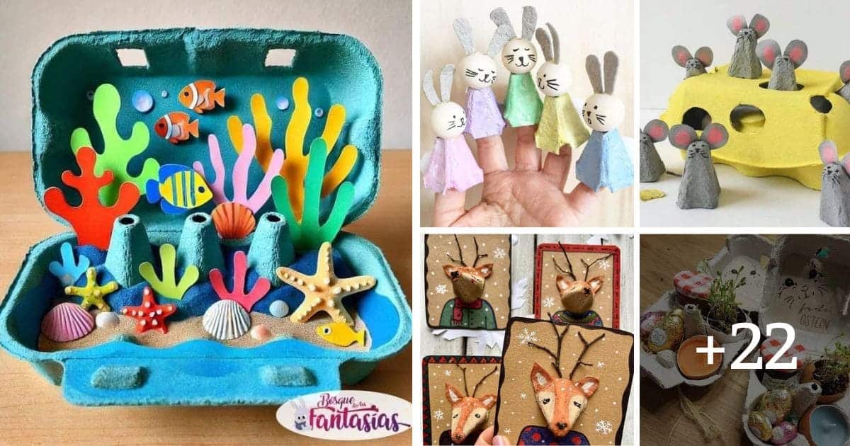 26 Creative & Fun Egg Carton Craft Projects for Kids and Parents