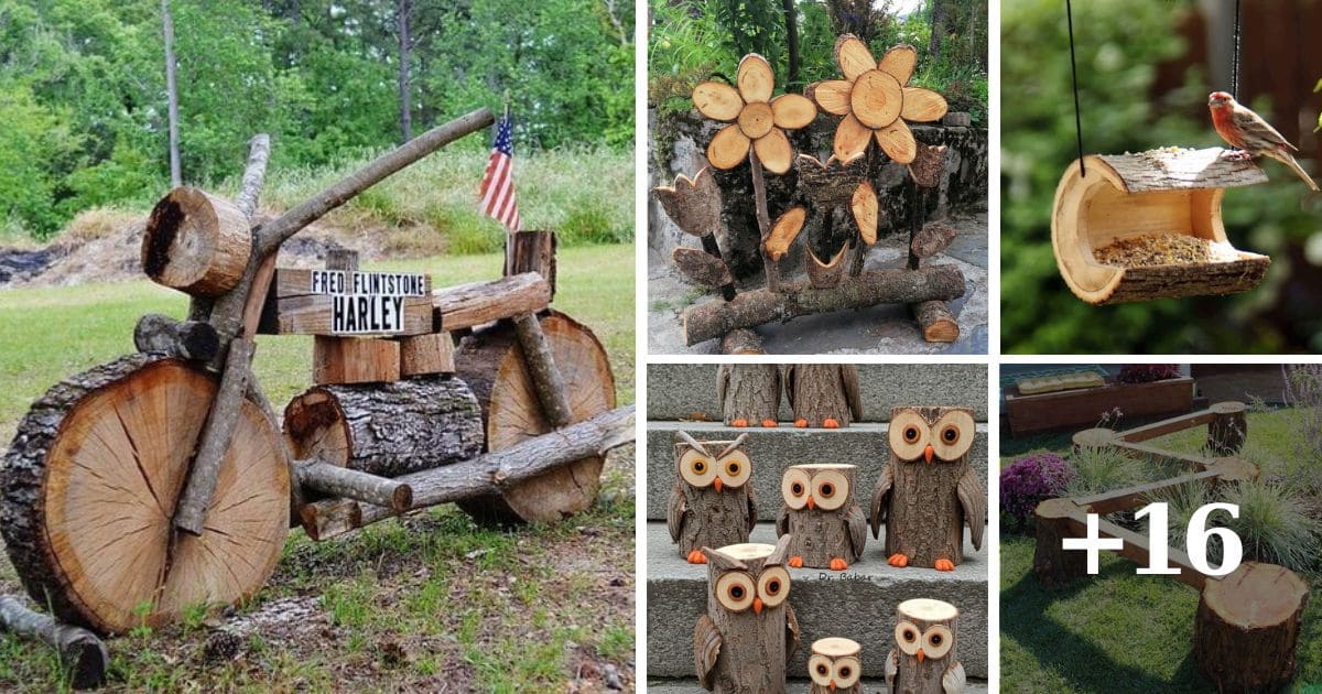 20 Easy and Inspiring DIY Wood Log Projects for Garden and Home