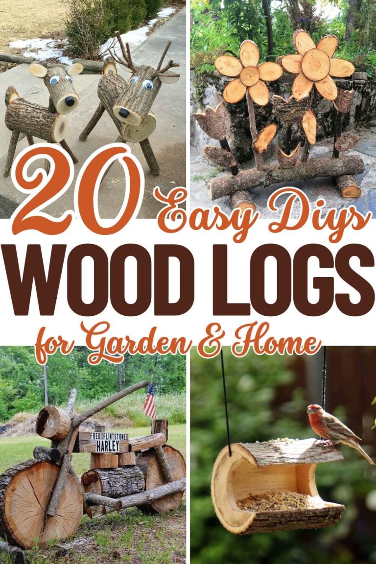 20 Easy and Inspiring DIY Wood Log Projects for Garden and Home