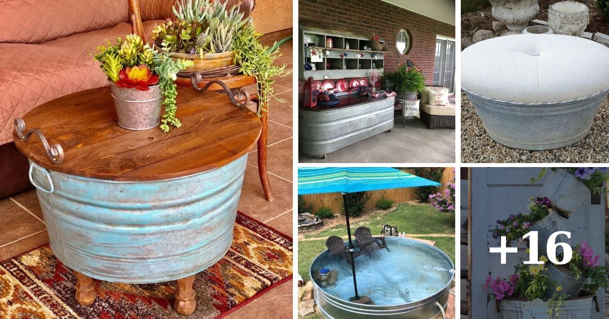 20 Creative Galvanized Tub Makeovers You’ll Want to Try Immediately