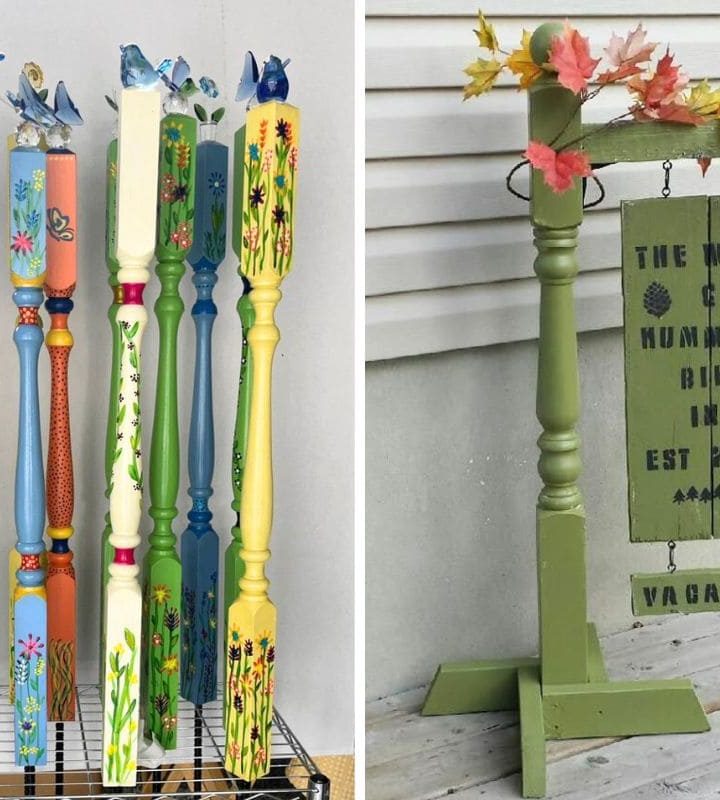 20 Wooden Spindle Crafts So Clever, You’ll Never Toss One Again