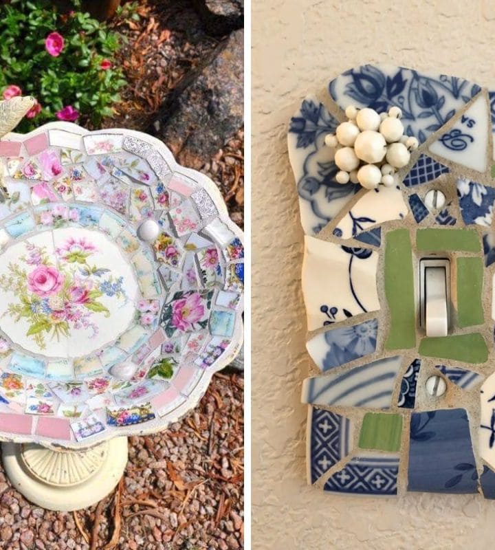 22 Beautiful Broken China Mosaic Projects You’ll Want to Try Immediately