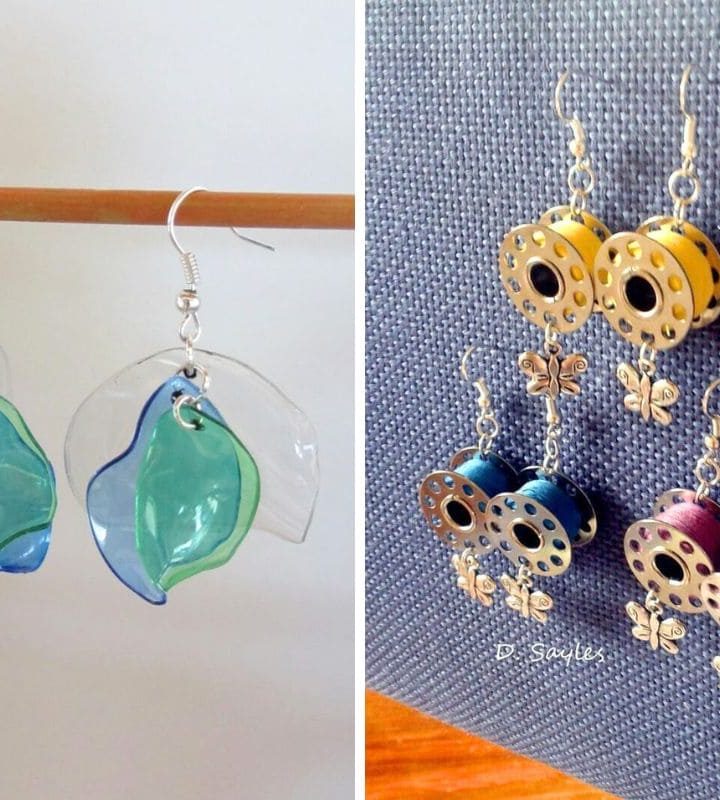 25 Cheap and Easy Upcycled Earrings That Are Perfect for Eco-Friendly ...