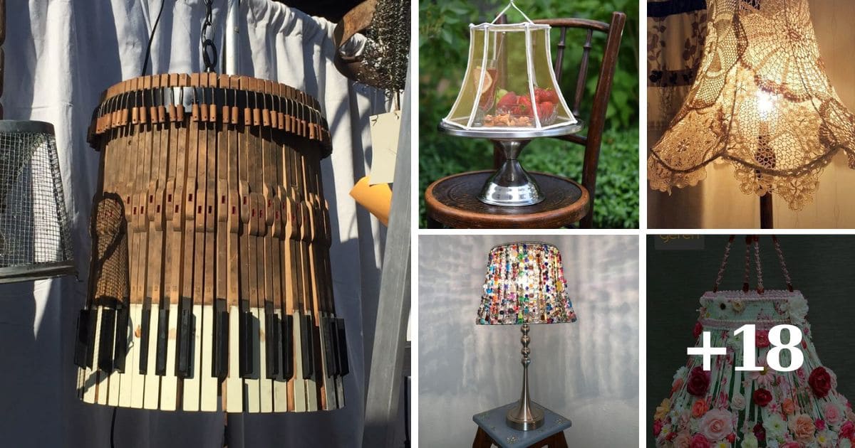 22 Brilliant Upcycled Lampshade Ideas That Light Up Any Room with Style
