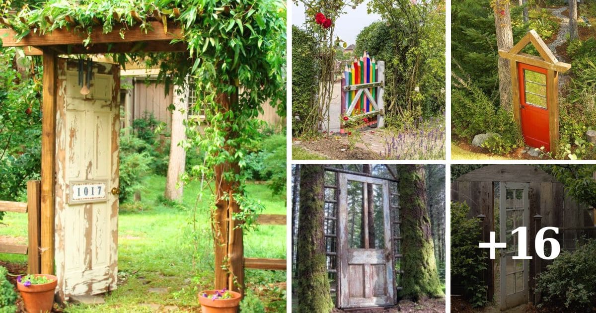 20 Creative DIY Backyard Door Ideas That Open into the Green Woods