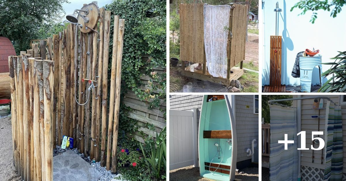 19 DIY Outdoor Shower Projects That Are Budget-Friendly and Easy