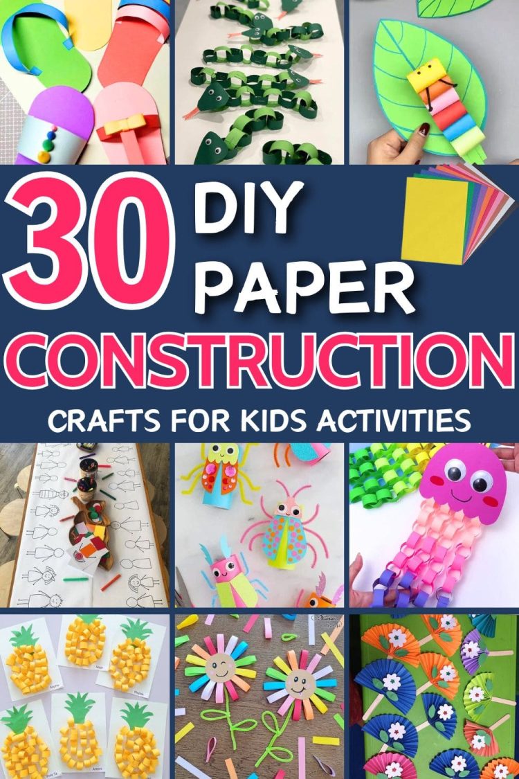 30 Cute and Easy Construction Paper Crafts to Spark Kids' Creativity