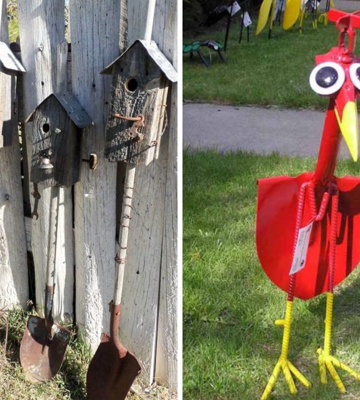 18 Creative Ways to Upcycle Shovels for Stunning Home and Garden Decor