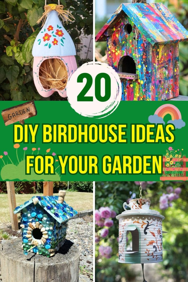 20 DIY Birdhouse Ideas That’ll Make Birds Flock to Your Garden