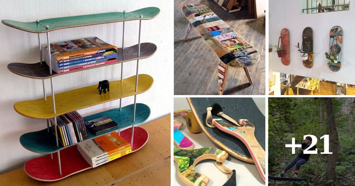 25 Brilliant Ways to Recycle Old Skateboards You’ll Want to Try Them All