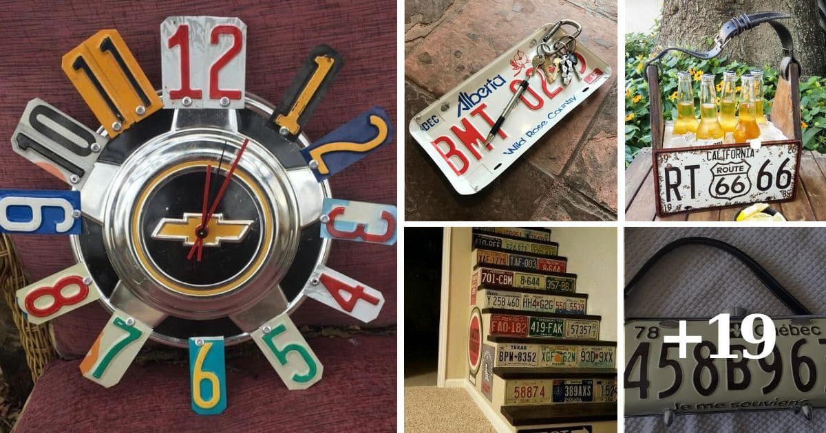 23 Eye-Catching Ideas to Recycle License Plates Like a Pro