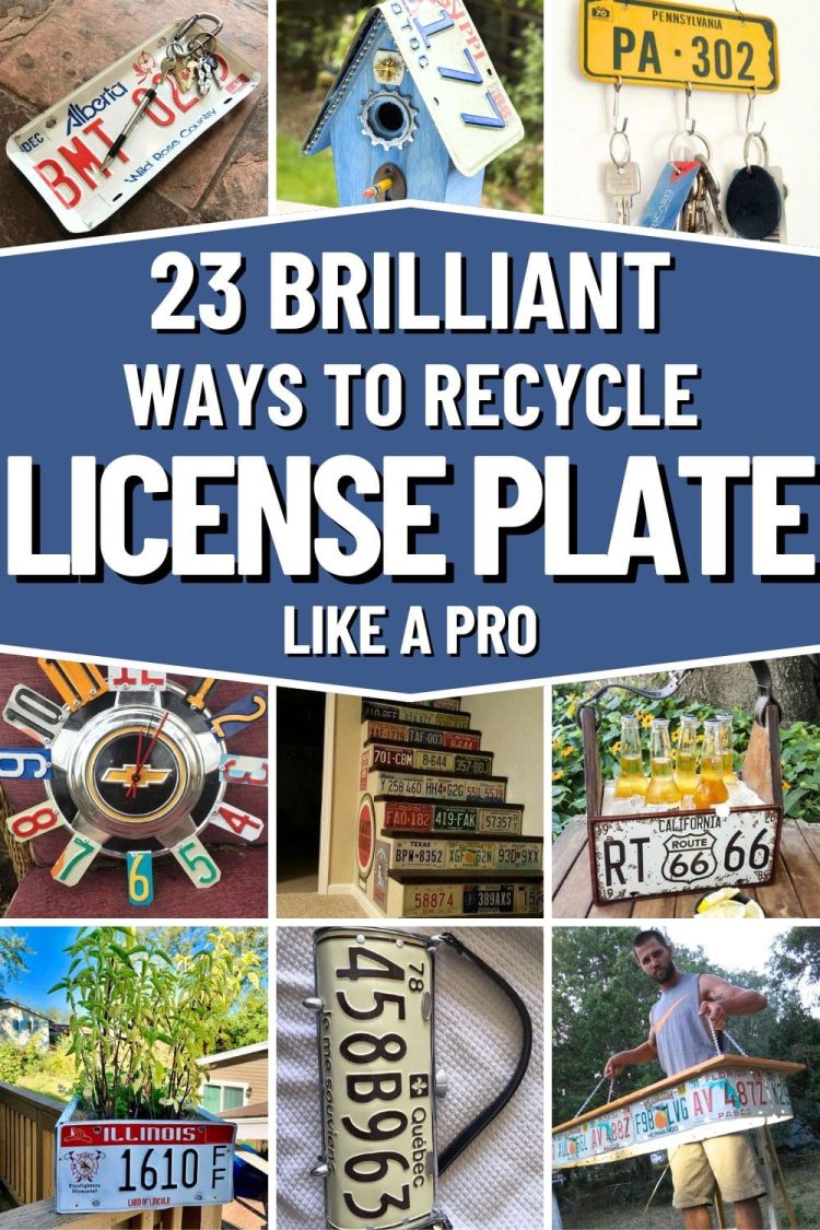 23 Eye-Catching Ideas to Recycle License Plates Like a Pro
