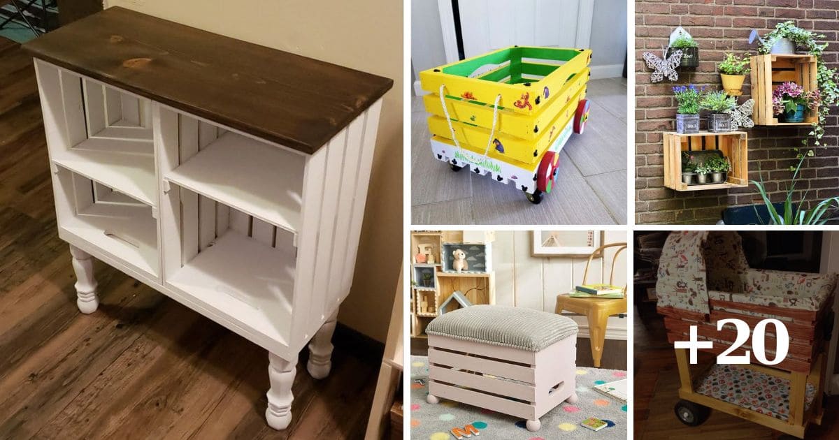 24 Brilliant Wood Crate Projects You’ll Want to Try Right Away