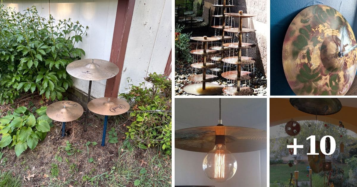 14 Brilliant Ways to Recycle Old Cymbals Into Striking Decor and Art