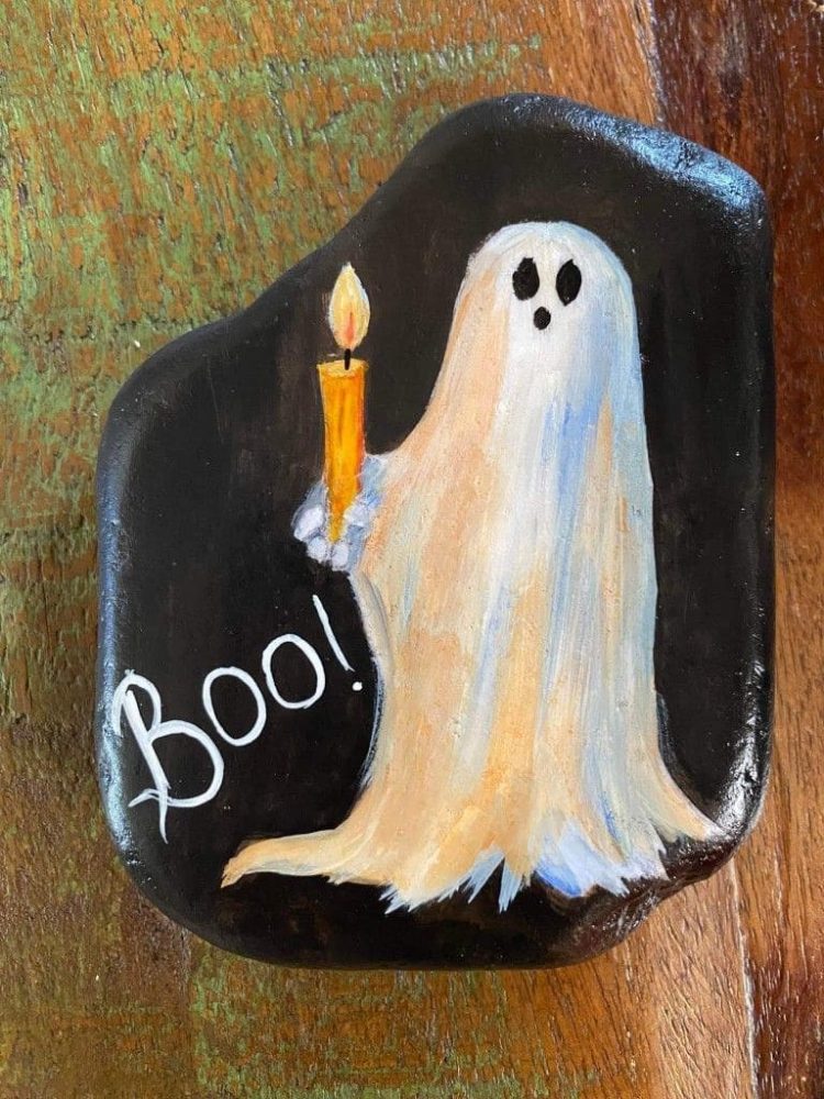 23 Creepy and Fun Halloween Painted Rock Ideas to Haunt Your Creativity