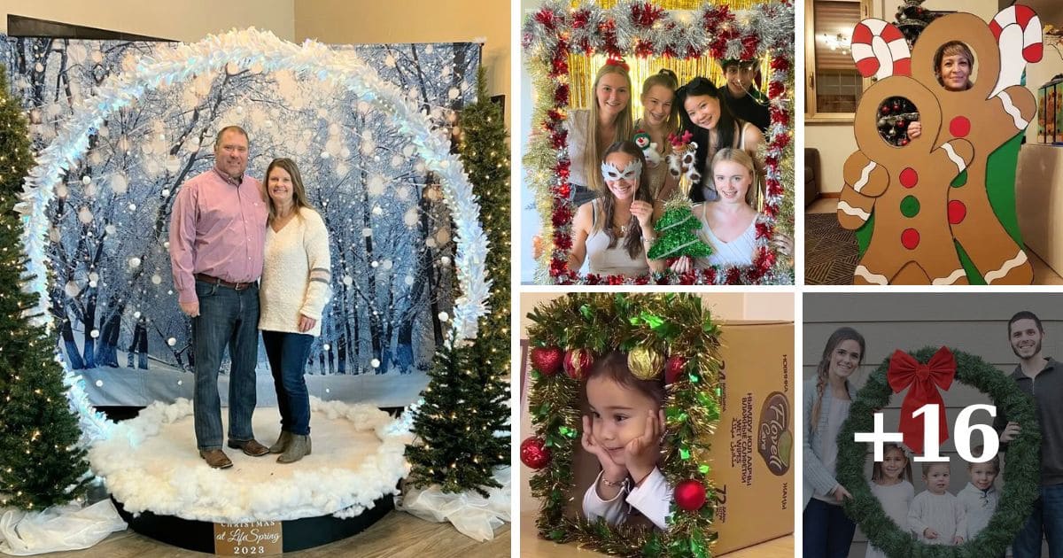 20 Cute Christmas Photo Booth Ideass to Make the Whole Family Smile