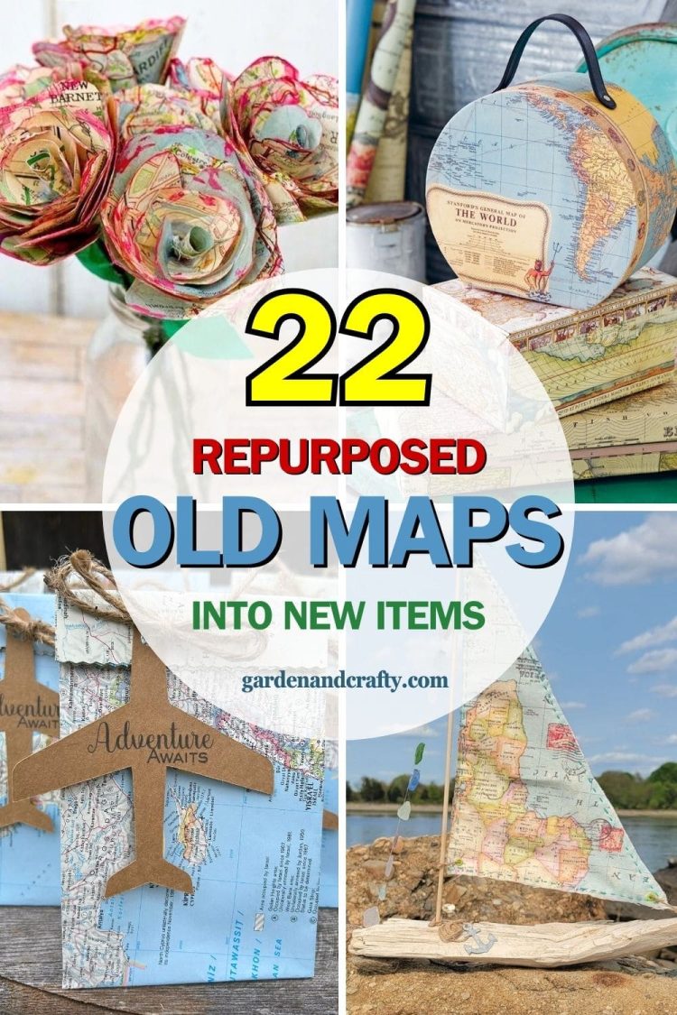 22 Brilliant Ways To Repurpose Old Maps Into Beautiful Decor And Gifts