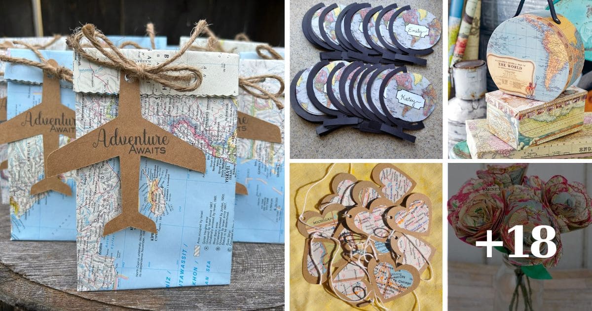 22 Brilliant Ways To Repurpose Old Maps Into Beautiful Decor And Gifts