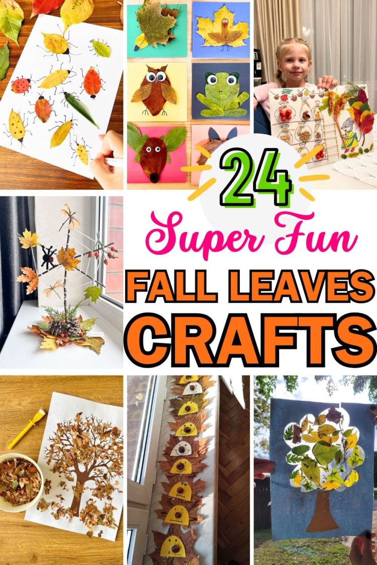 24 Easy Fall Leaf Craft Projects for Preschoolers and Kids