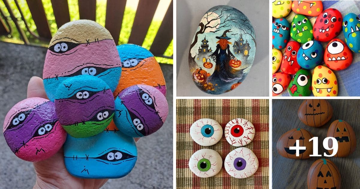 23 Creepy and Fun Halloween Painted Rock Ideas to Haunt Your Creativity