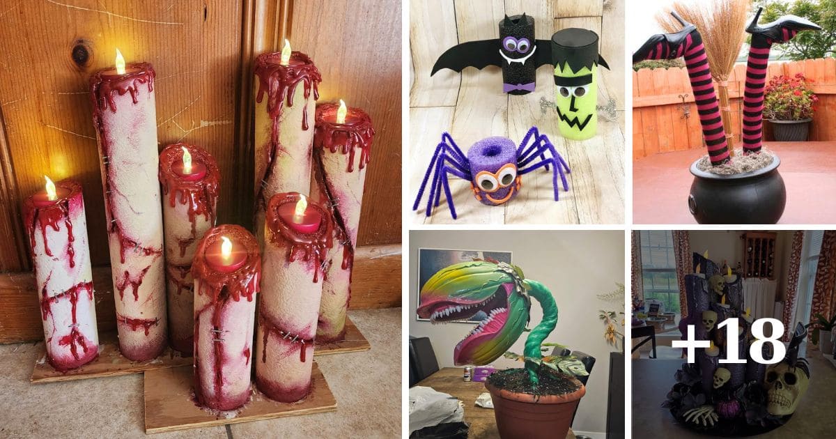 21 Genius Halloween DIYs That Turn Pool Noodles Into Haunted Magic