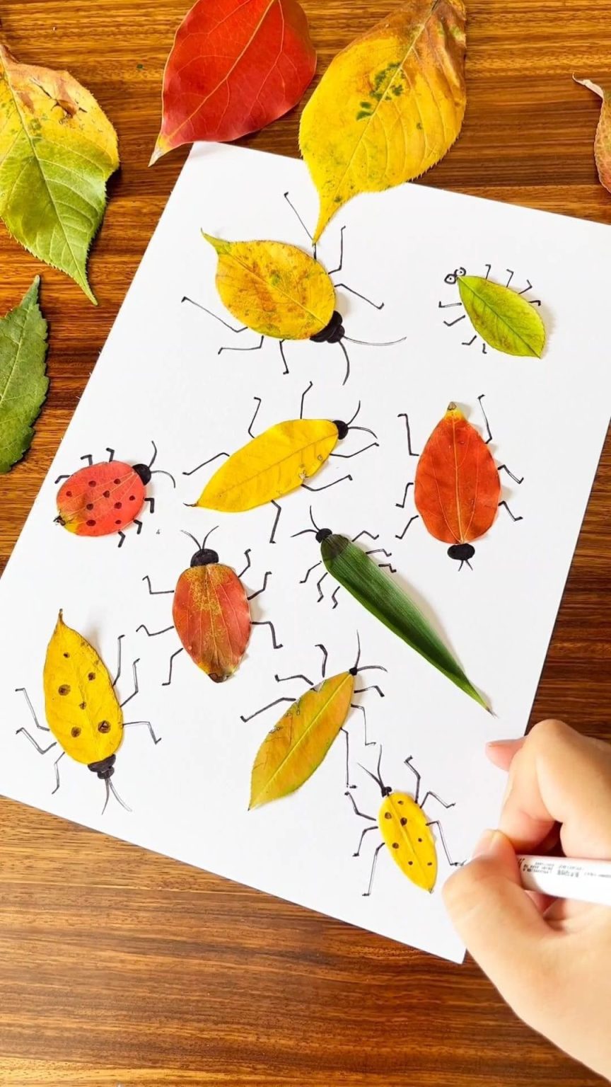24 Easy Fall Leaf Craft Projects for Preschoolers and Kids