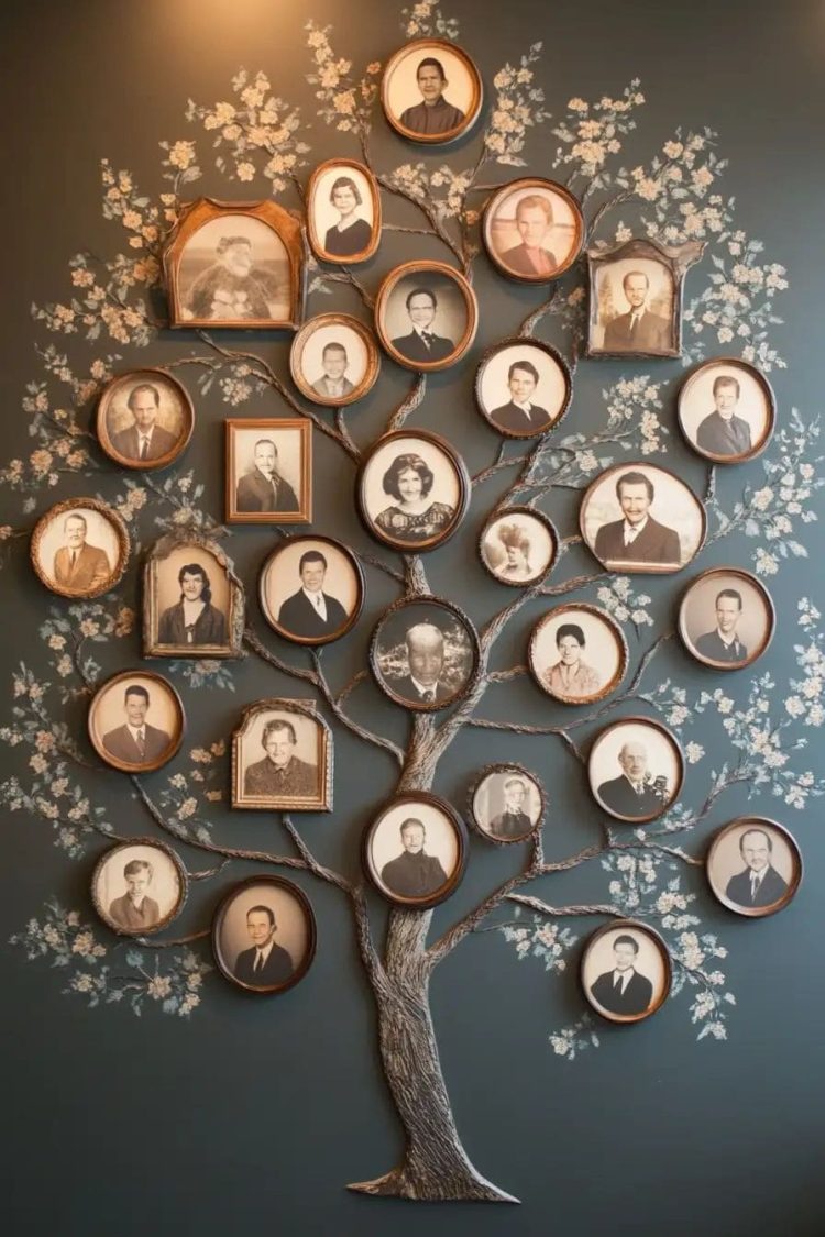 How to Create a Family Tree Wall Display That Honors Generations
