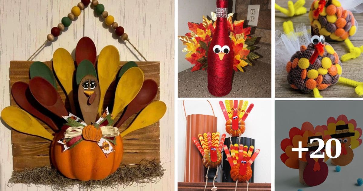 24 Charming Turkey Craft Ideas to Make Your Thanksgiving Extra Memorable