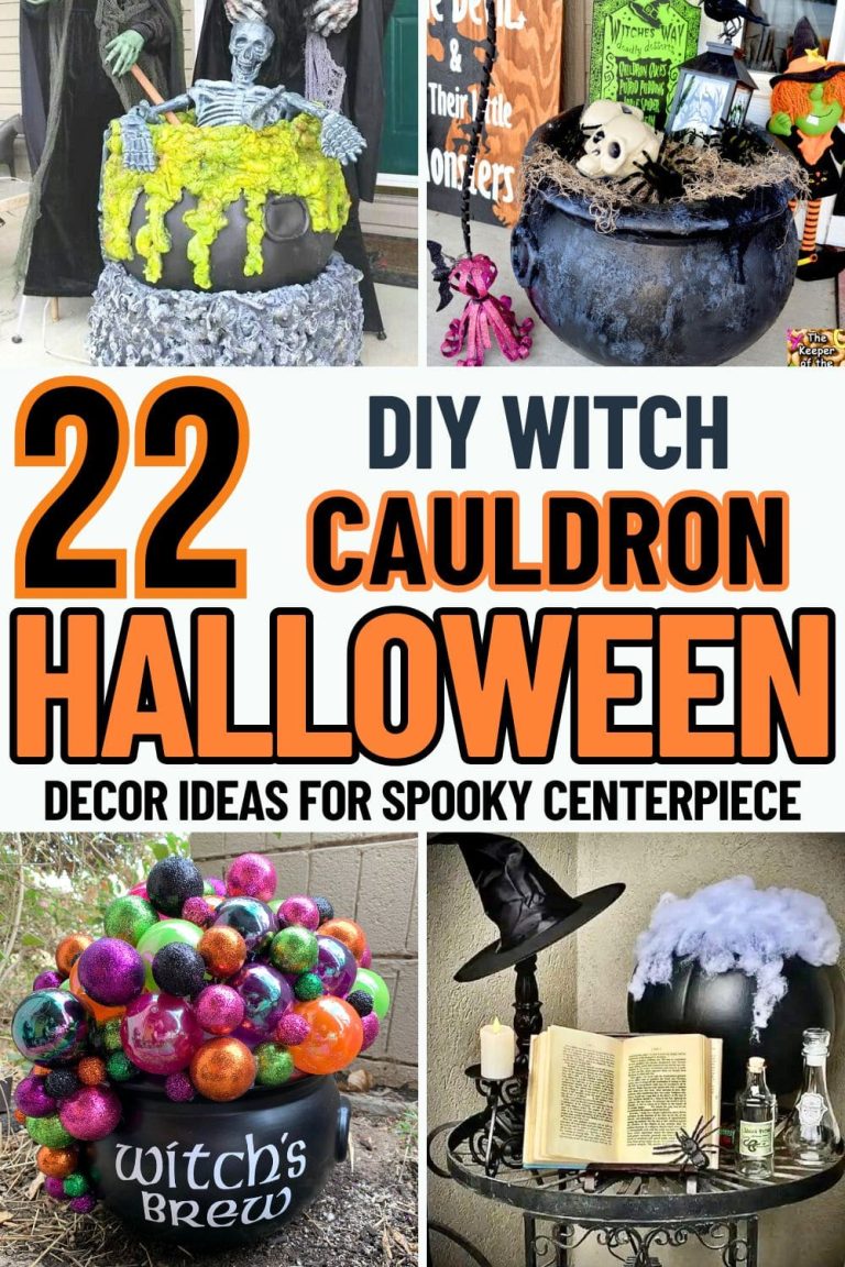 22 Wickedly Fun DIY Cauldron Decor Ideas for a Spellbinding Display