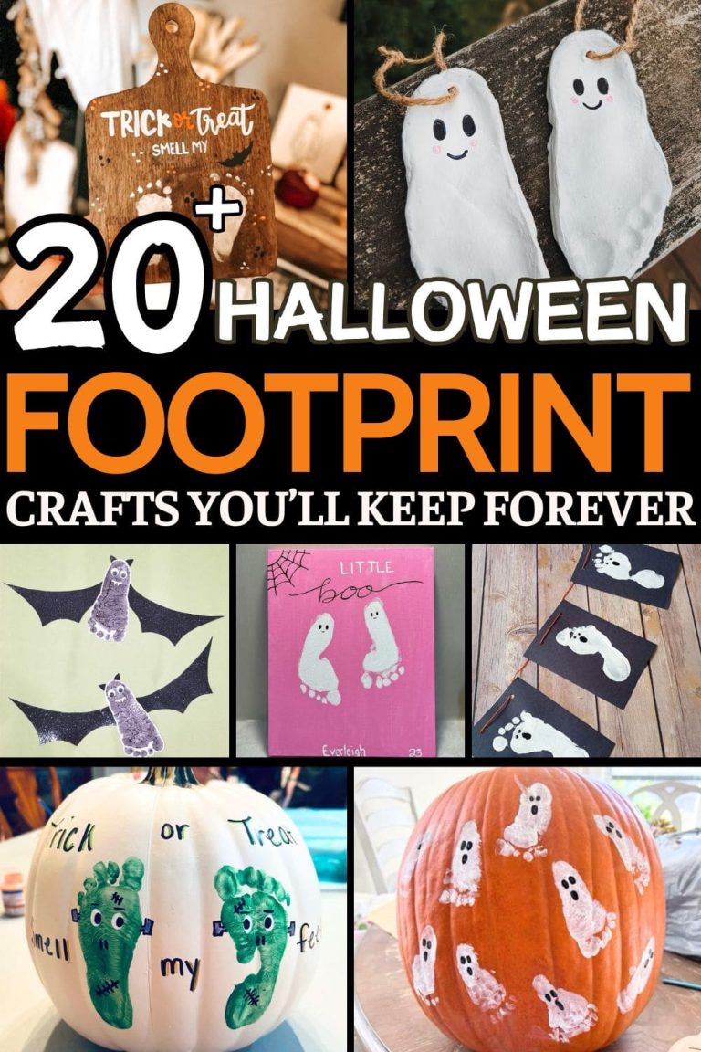 20+ Adorable Halloween Footprint Crafts You’ll Want to Keep Forever