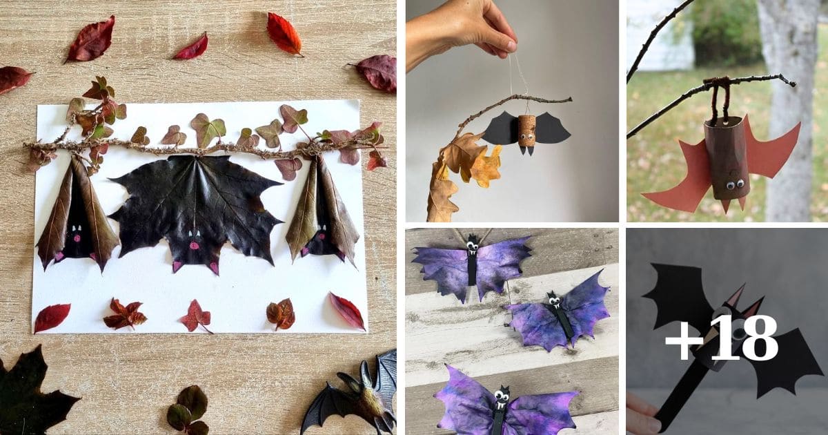 20+ Cute Bat Crafts for Adults and Kids to Make This Spooky Season