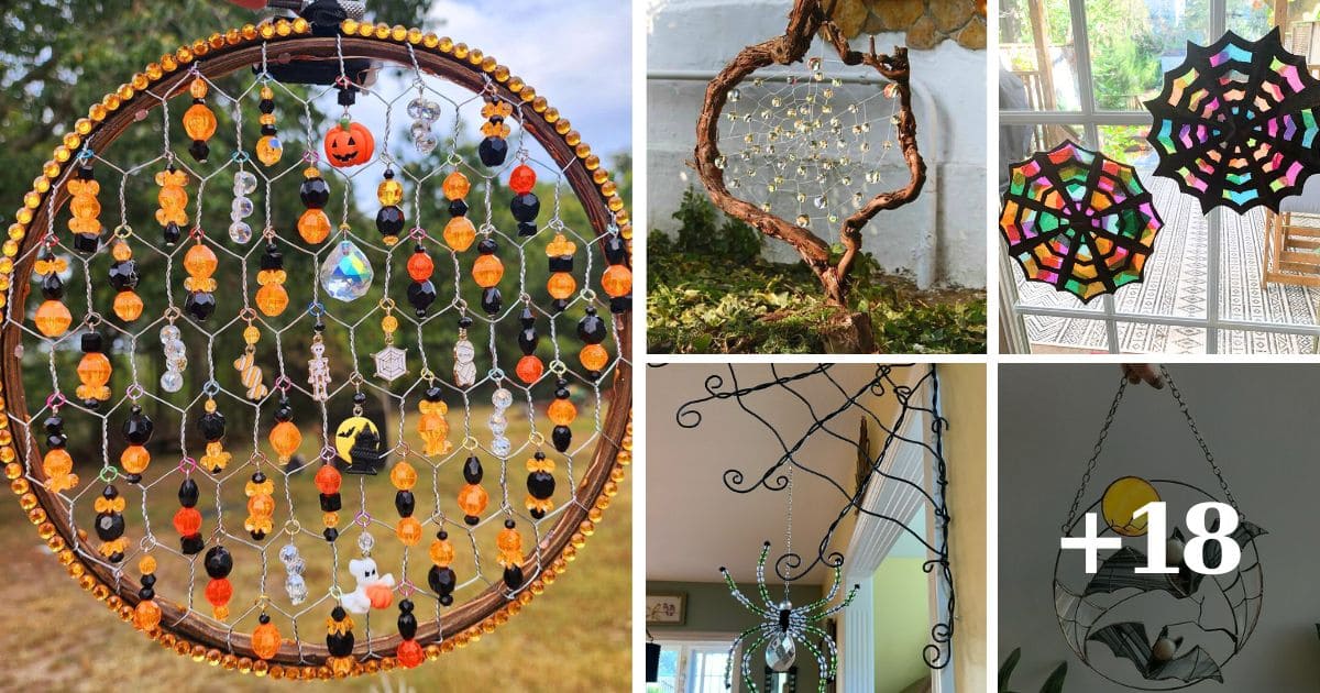 22 Exotic DIY Halloween Suncatcher Ideas to Brighten Your Spooky Season