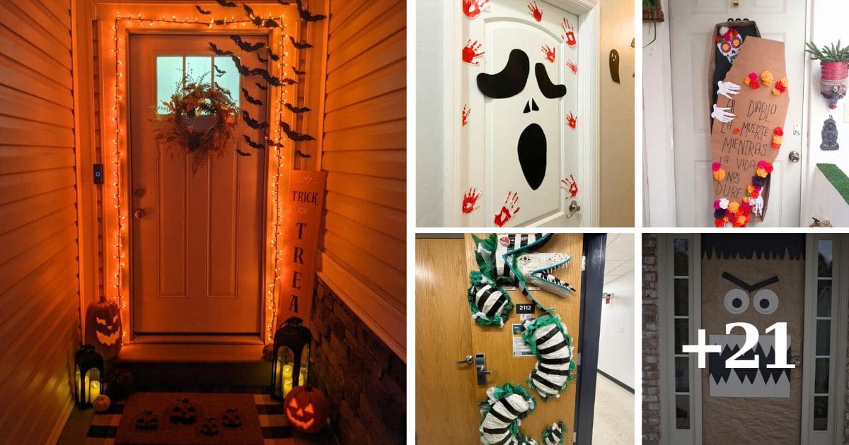 25 Unique Halloween Door Ideas That Will Stop Guests in Their Tracks